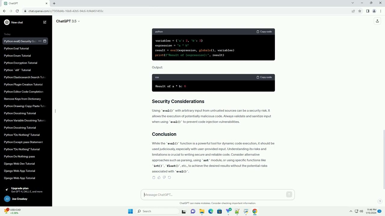 python eval function example