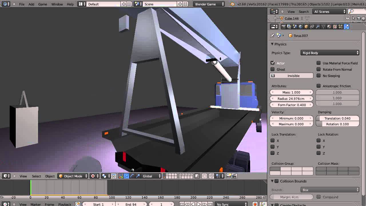 Blender Tutorial - Rigid Body Collision Challenges
