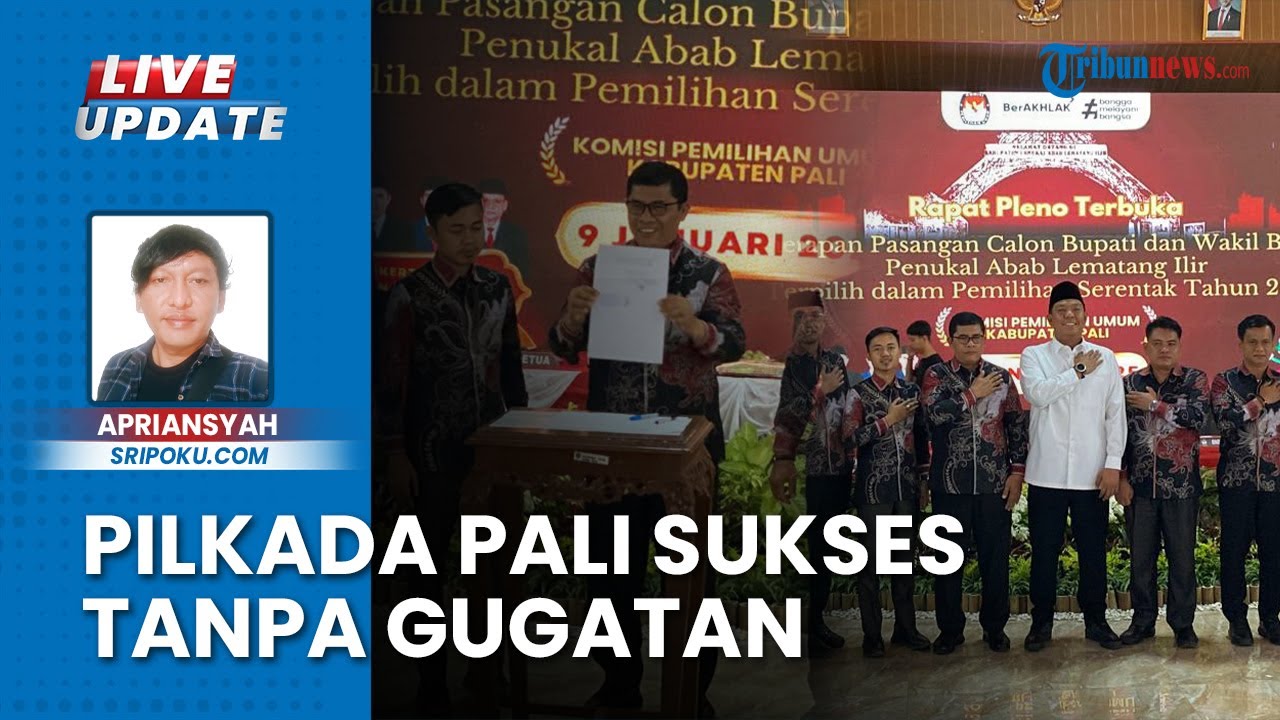 Pilkada 2024 PALI Sukses Tanpa Gugatan, KPU Tetapkan Asgianto-Iwan ...