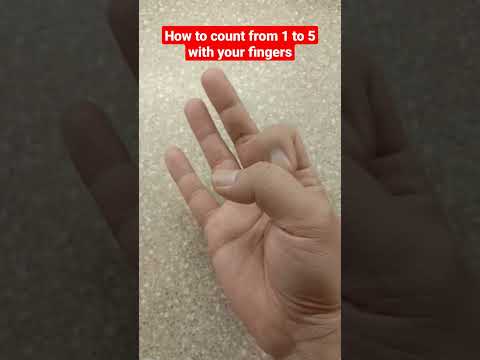 How to count from 1 to 5 with your fingers