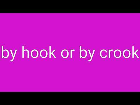 By Hook Or By Crook Definition & Meaning