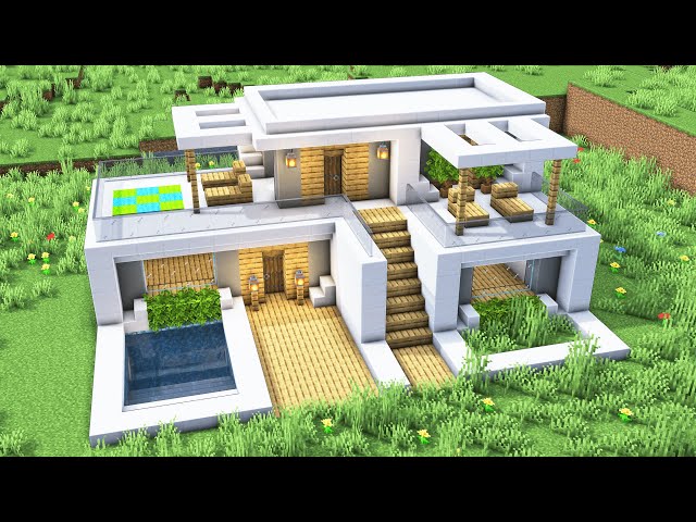 Modern House [Download & Tutorial] Minecraft Map