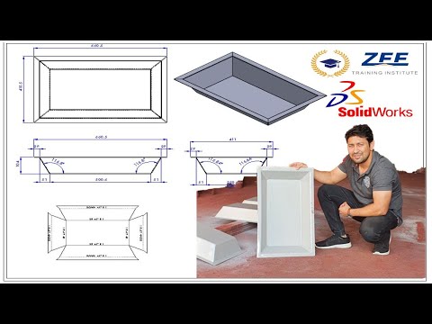 Solid Works-Sheet Metal Tray Design & Fabrication Process