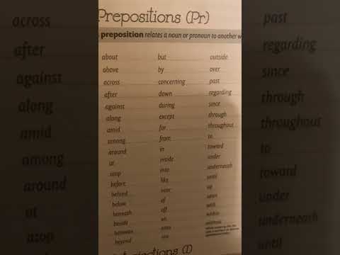 Ess. Wk 10 Preposition Definition