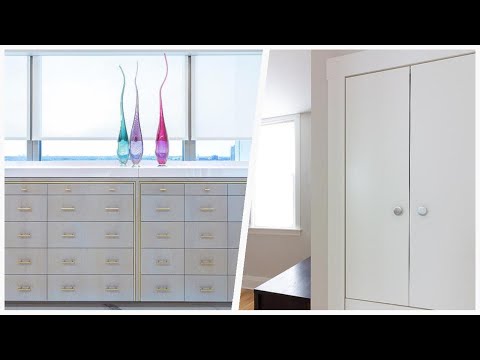 75 All Cabinet Finishes Yellow Floor Closet Design Ideas You'll Love 🌈