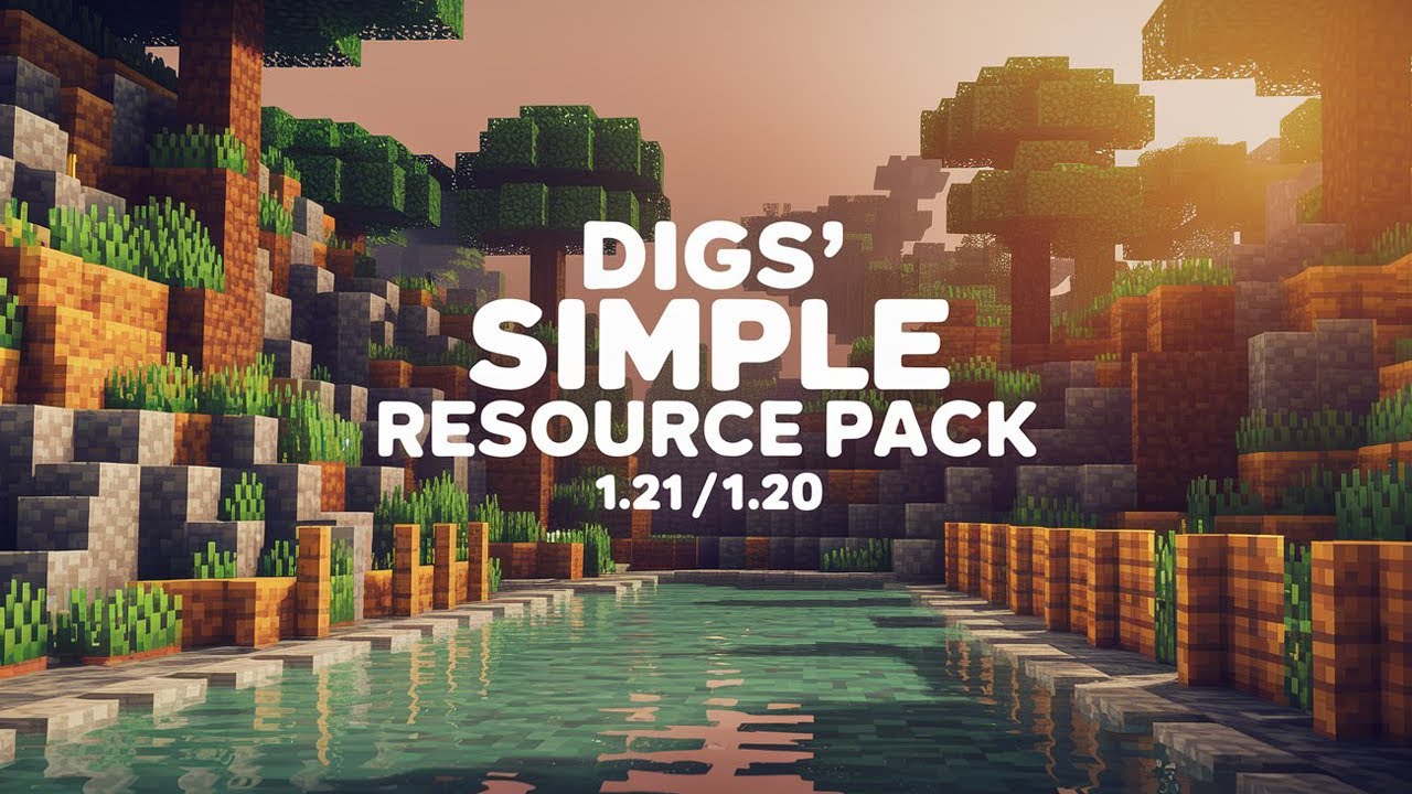 Digs’ Simple Resource Pack 1.21 / 1.20 [8x]