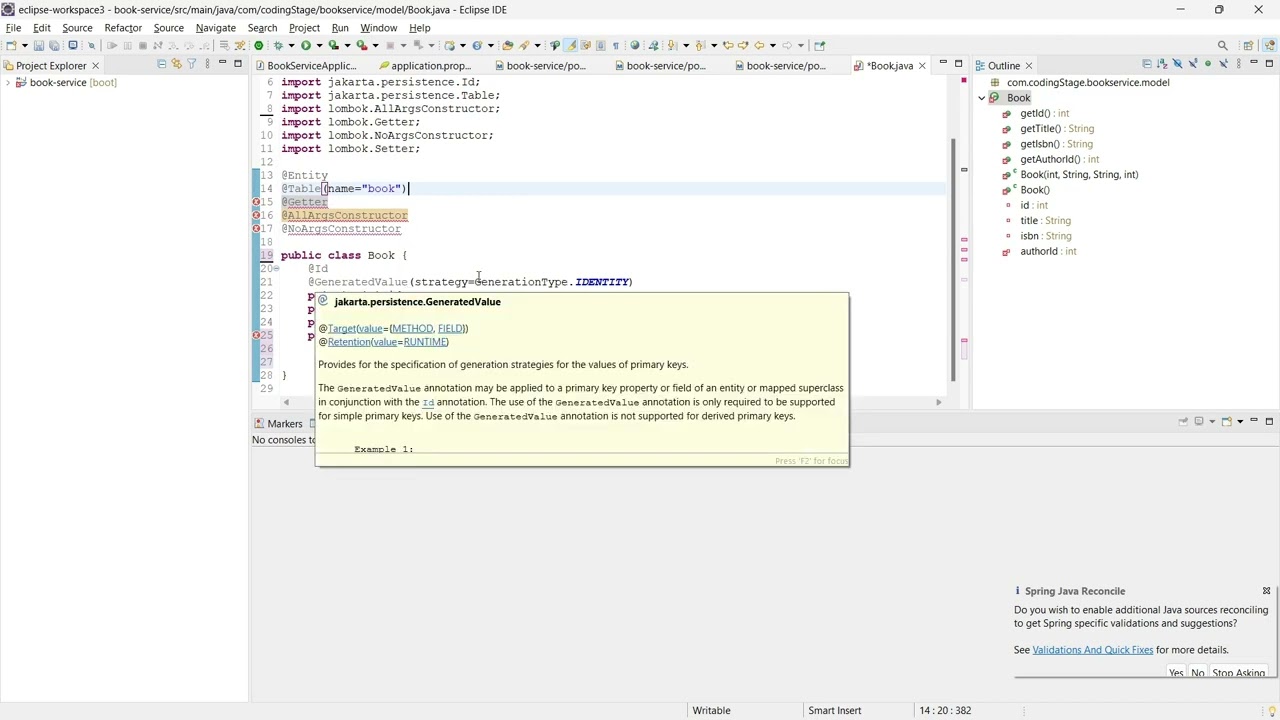 Java | Lombok | Syntax error, insert 