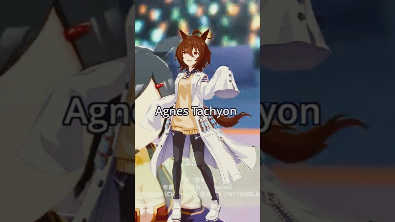 Why Agnes tachyon is the best character in umamusume