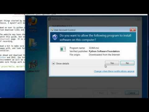 Python 00 Installing IDLE on Windows