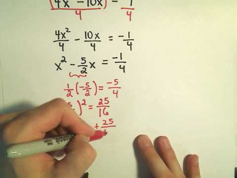 Completing the Square to Find Complex Roots - Expii
