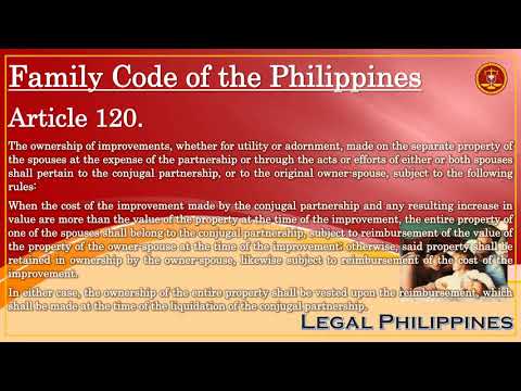Family Code of the Philippines, Article 120 | John