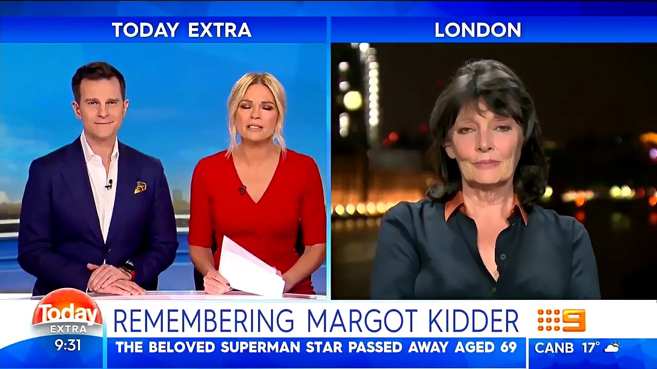 Sarah Douglas Channel 9 Today Show (Remembering Margot Kidder)