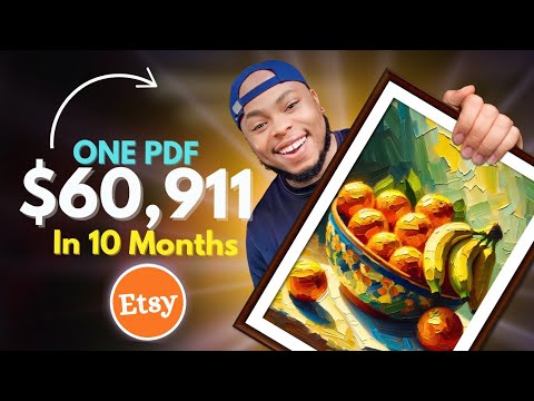 Made $6,911/Month on Etsy | Best Wall Art Style? | print on demand idea that sells fast 2025