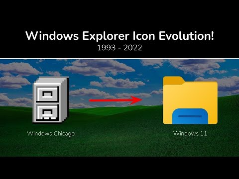 Windows File Explorer Icon Evolution (1993 - 2022)!