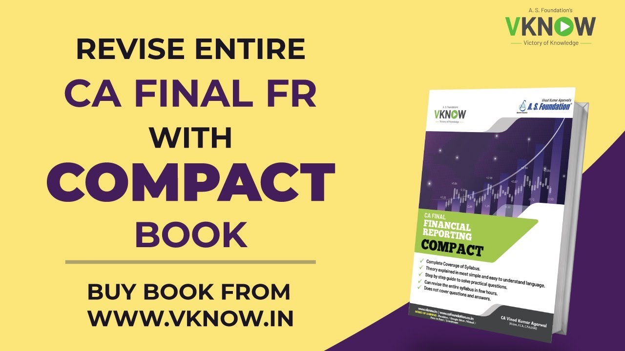 CA Final FR Compact Book By CA Vinod Kumar Agarwal | A S Foundation | Vknow.in
