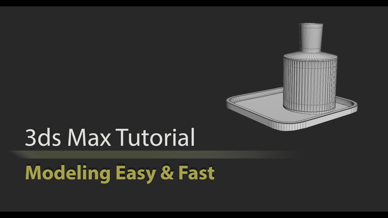 Vase Modeling in 3ds Max, Easy & Fast