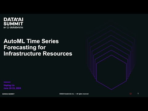 AutoML Time Series Forecasting for Infrastructure Resources