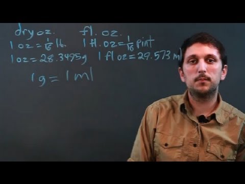 What Is the Difference in a Fluid Ounce and a Weight Ounce? : Math Questions