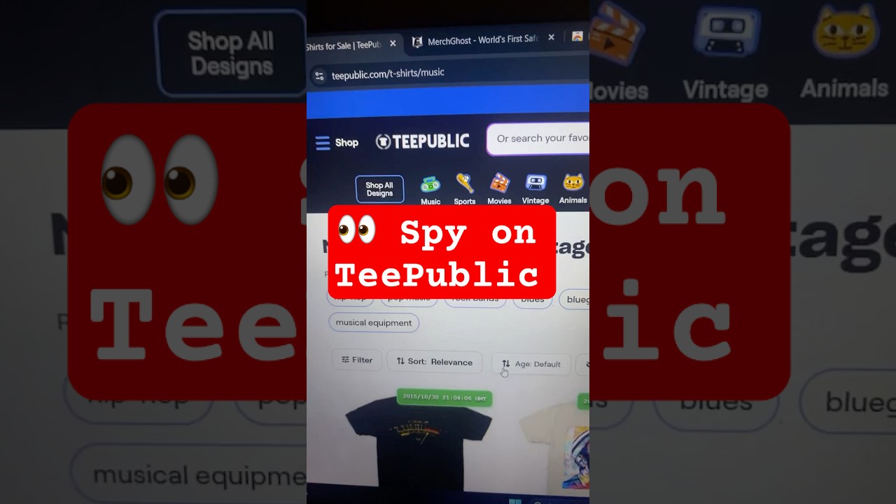 👀 Spy on TeePublic — See exactly when designs go live! #teepublic