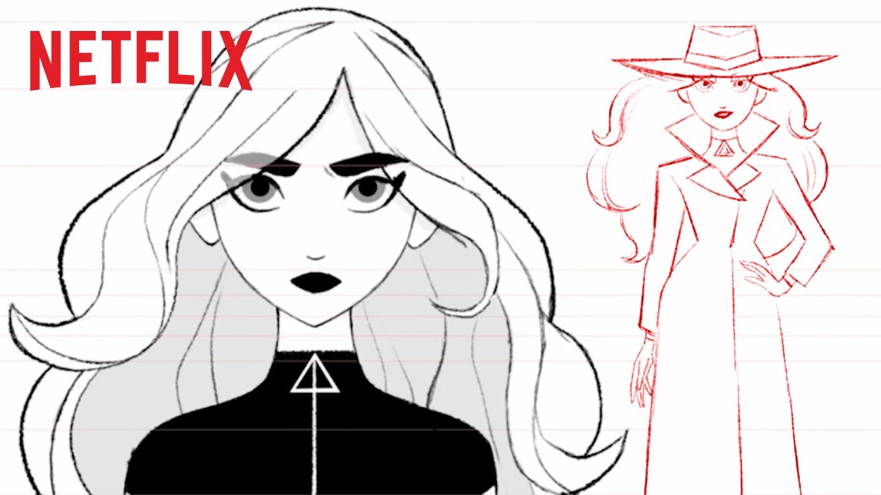 How to Draw Carmen Sandiego 🖍️ Netflix After School