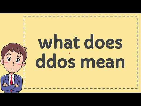what does ddos mean