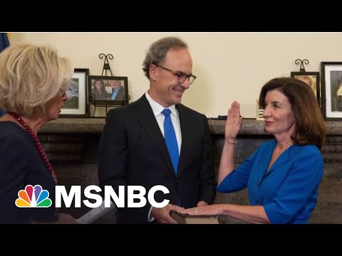 Gov. Kathy Hochul Sworn In As New York's First Female Governor