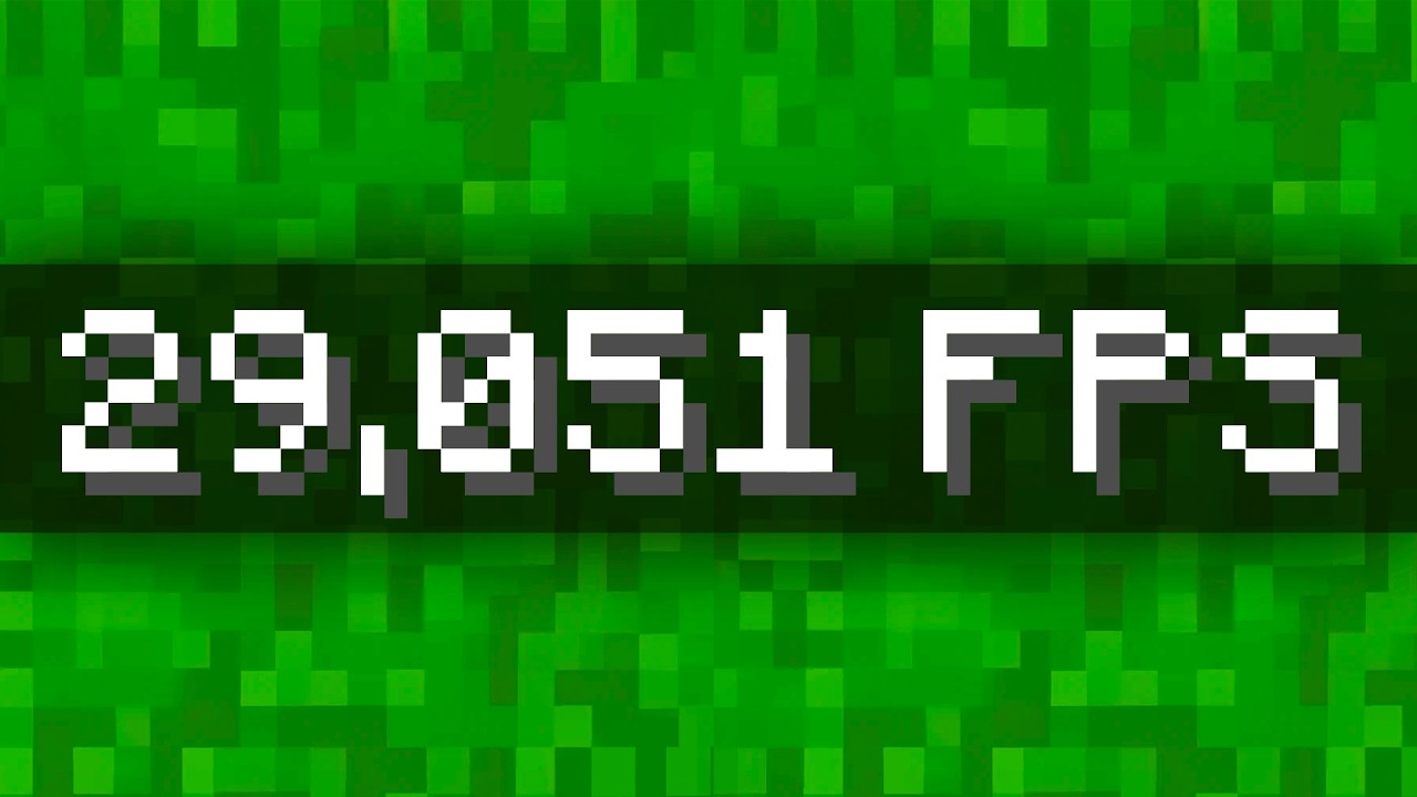 I beat the Minecraft FPS world record.