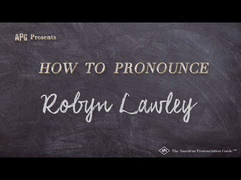 How to Pronounce Robyn Lawley (Real Life Examples!)