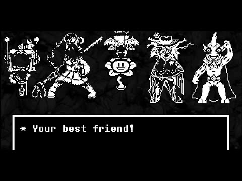 All Dead Bosses And Areas In Flowey Battle (+secret) - UNDERTALE YELLOW