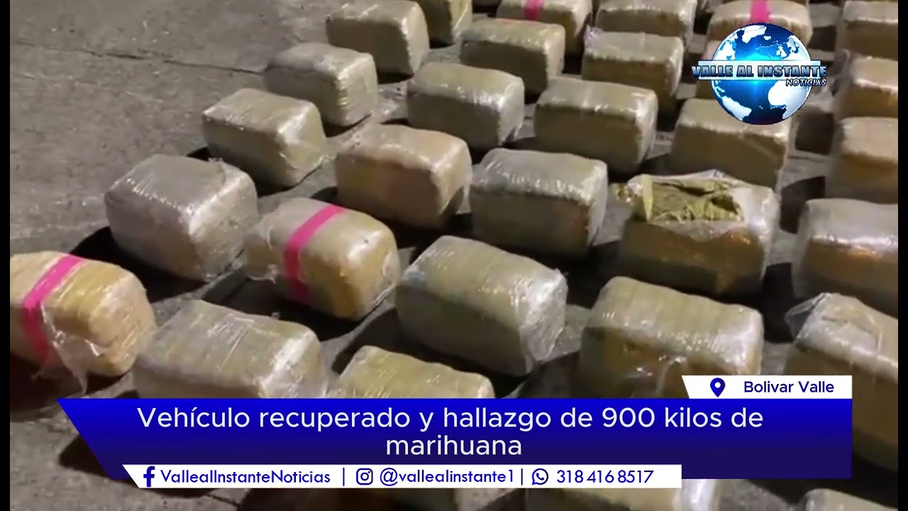 Vehicle recovered and 900 kilos of marijuana found
