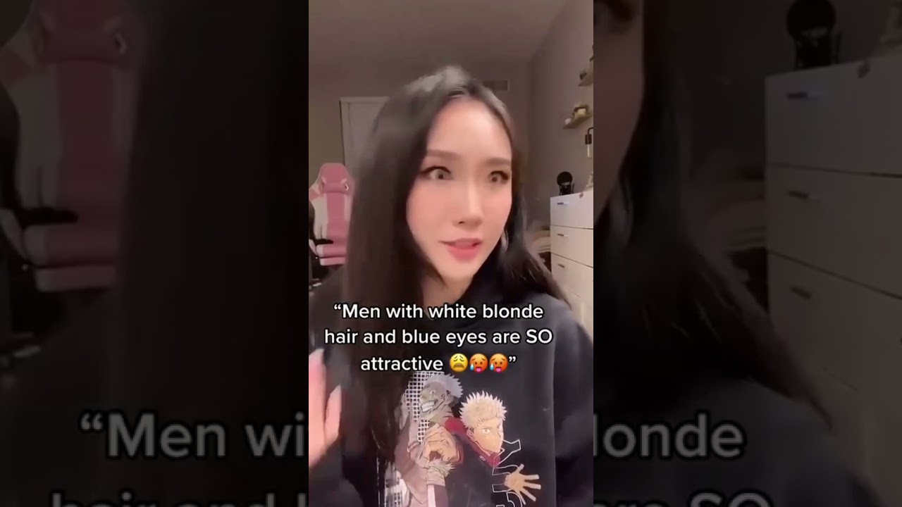 Men with white blonde hair and blue eyes are so attractive 😳