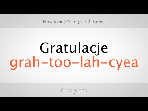 How to Say "Congratulations" in Polish | Polish Lessons