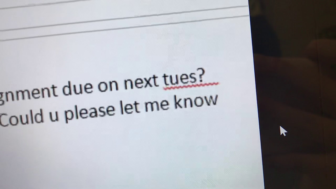 Example of bad email