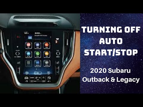 Turning Off Auto Start/Stop in the 2020 Subaru Outback and Legacy