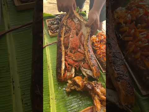 Amazing Seatood Grill: Giant Squids Stuffed with Corn & Grilled Octopus Feast | Catch & Cook Magic!