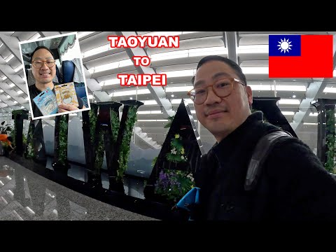 Easy Way to Taipei City Center from Taoyuan Airport (TPE) + SIM Card & Currency Exchange 🇹🇼 2025
