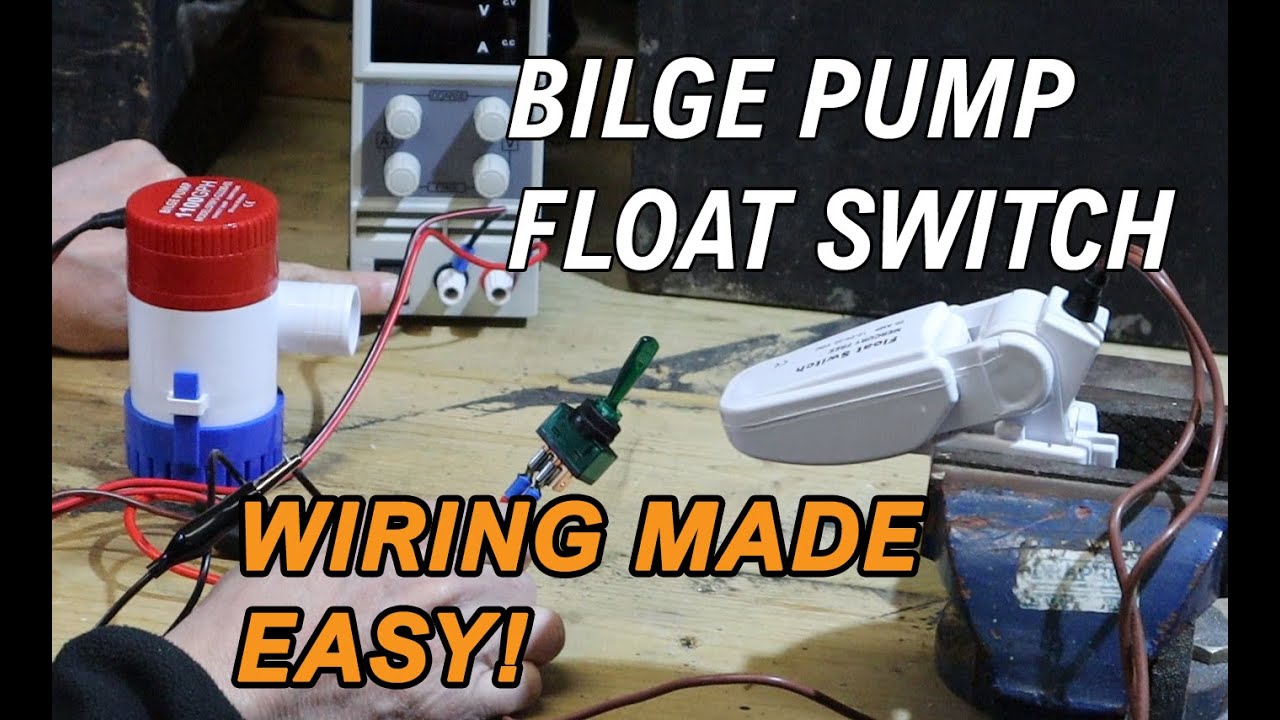 How do you wire a bilge pump?  We show how to wire in a manual 12V bilge pump with a float switch