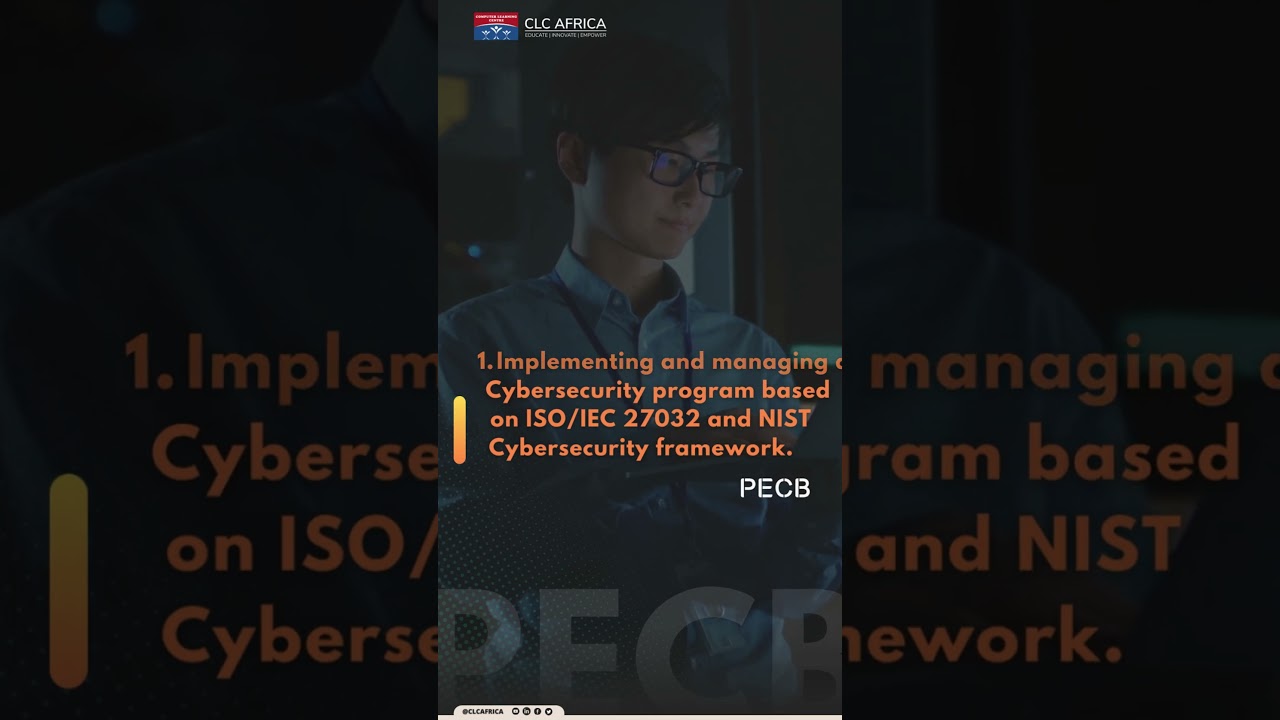 PECB ISO / IEC 27032 Lead Cybersecurity Manager  #clc #pecb #cybersecurity