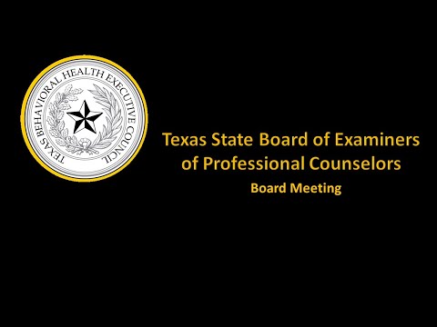 2021/4/8 Texas State Board of Examiner of Professional Counselors