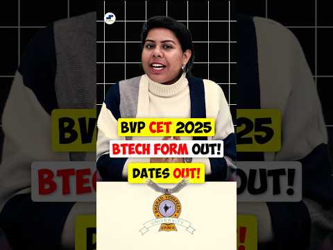 🤩Bharati Vidyapeeth BTech Admissions🚀BVP CET Exam Dates OUT! #Shorts #BVPCET #BTech #JEEMains2025