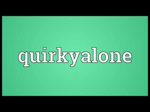 Quirkyalone Meaning