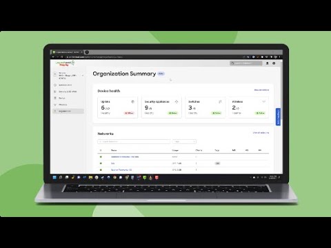 Intro to Cloud Monitoring with the Meraki Dashboard