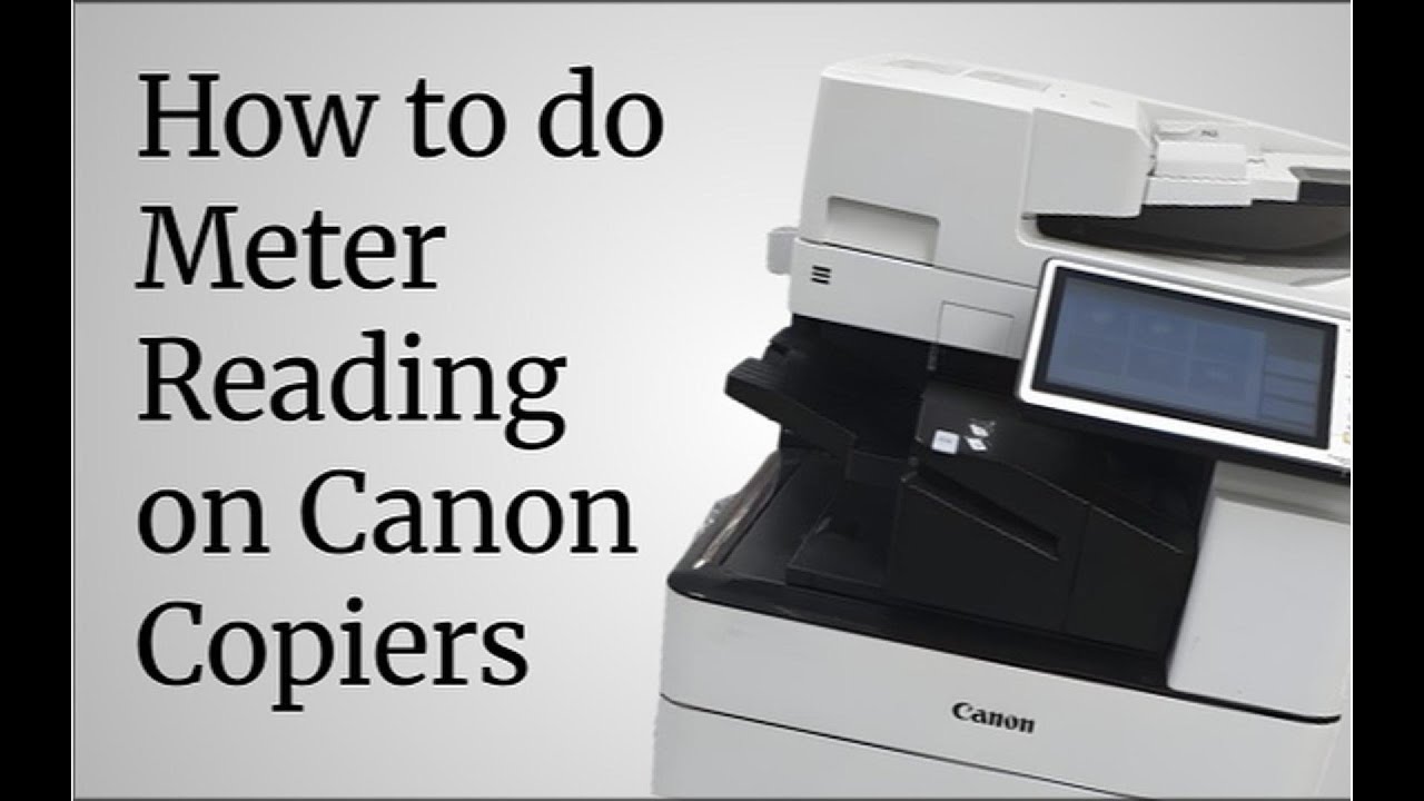 Canon ir-ADV Copier Meter Reading