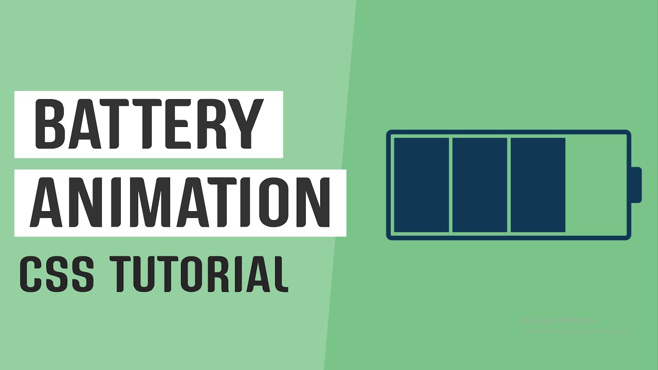 Charging Battery Animation | CSS Tutorial