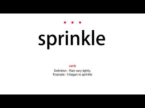 How to pronounce sprinkle - Vocab Today
