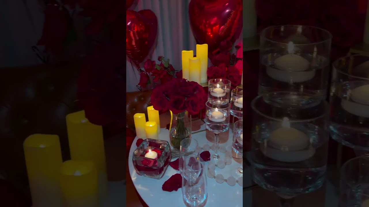 Surprise room decor ￼ Birthday, Anniversary & Proposal Experiences #couple