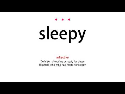 How to pronounce sleepy - Vocab Today