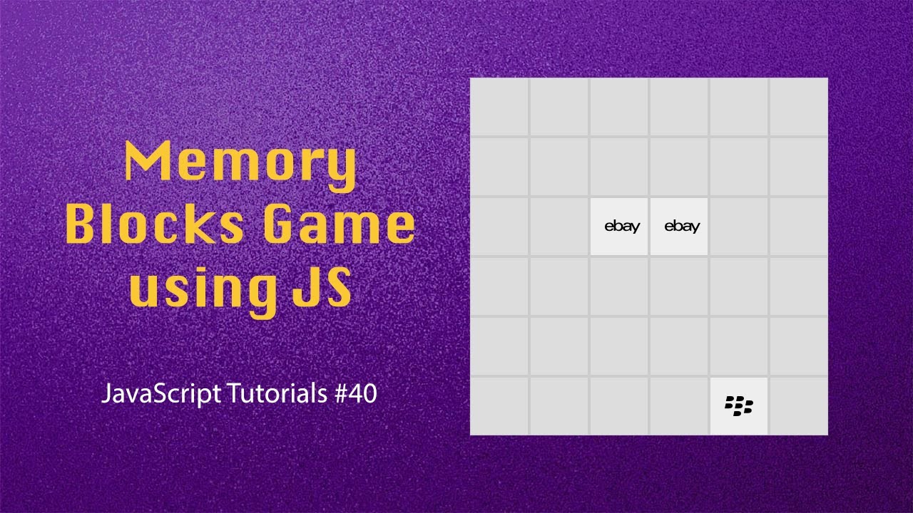 Memory Blocks Game in JS | JavaScript Tutorials | Web Development Tutorials