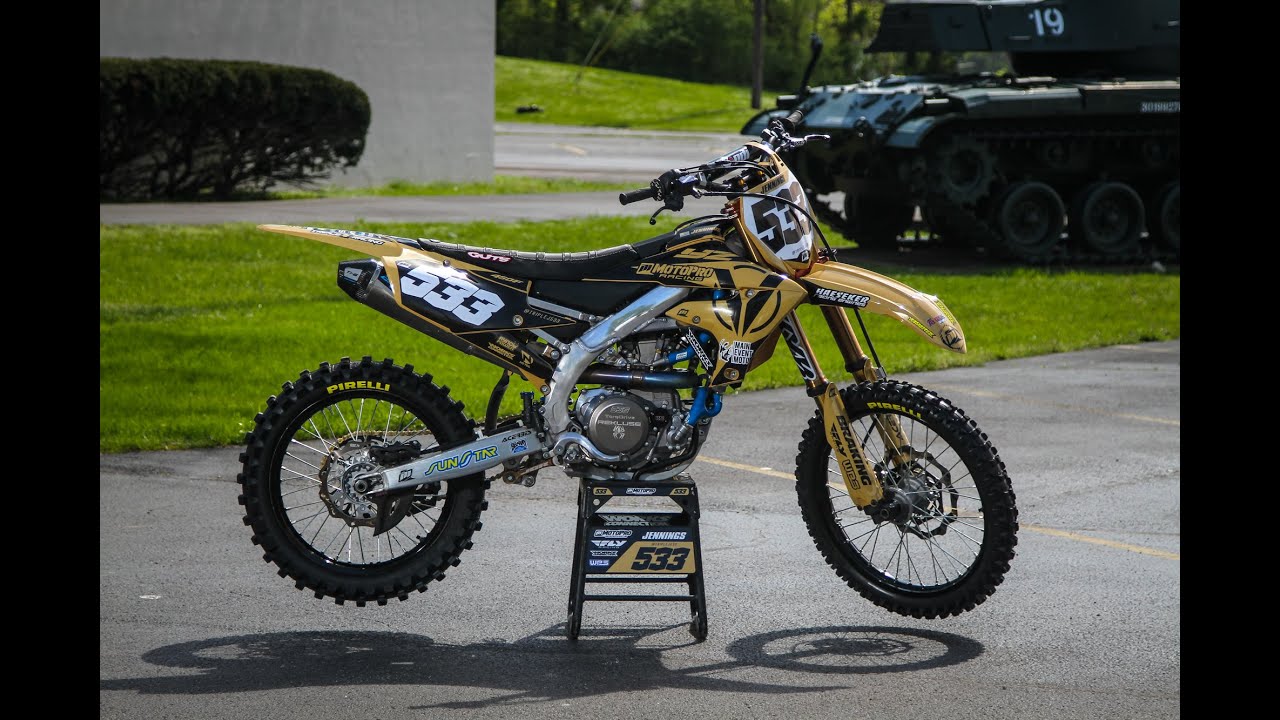 MotoPro Graphics Acerbis Desert Eagle Tan Graphics Yamaha YZ450-F