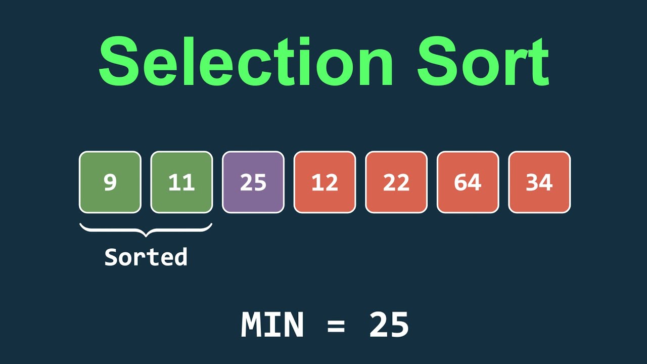 Selection Sort Visually Explained | Sorting Algorithm | Computer Science
